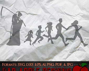 Stick Figure Family Ghost 1 High Resolution Svg AI Png and | Etsy