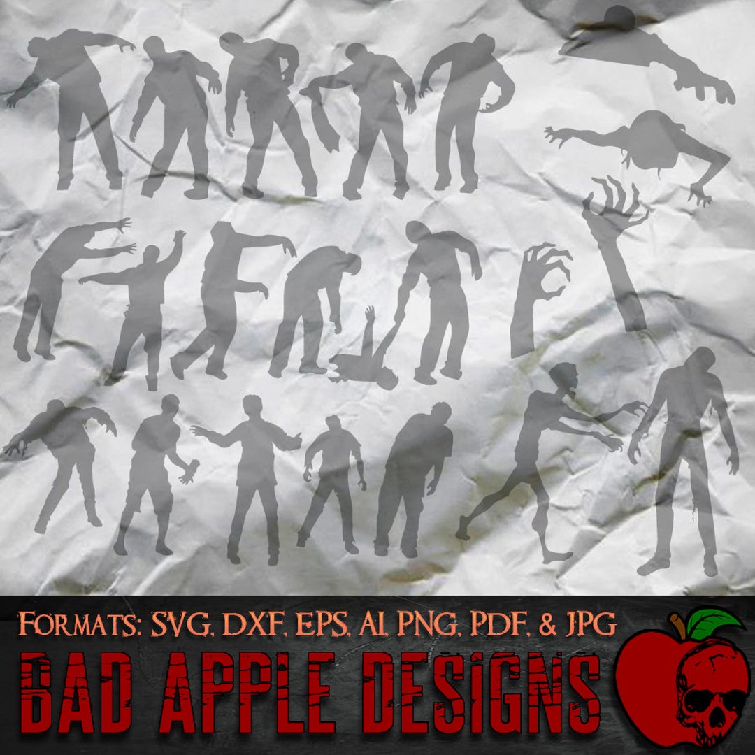 Zombie Bundle 2 - High Resolution Svg, AI, Png and MORE! - Etsy
