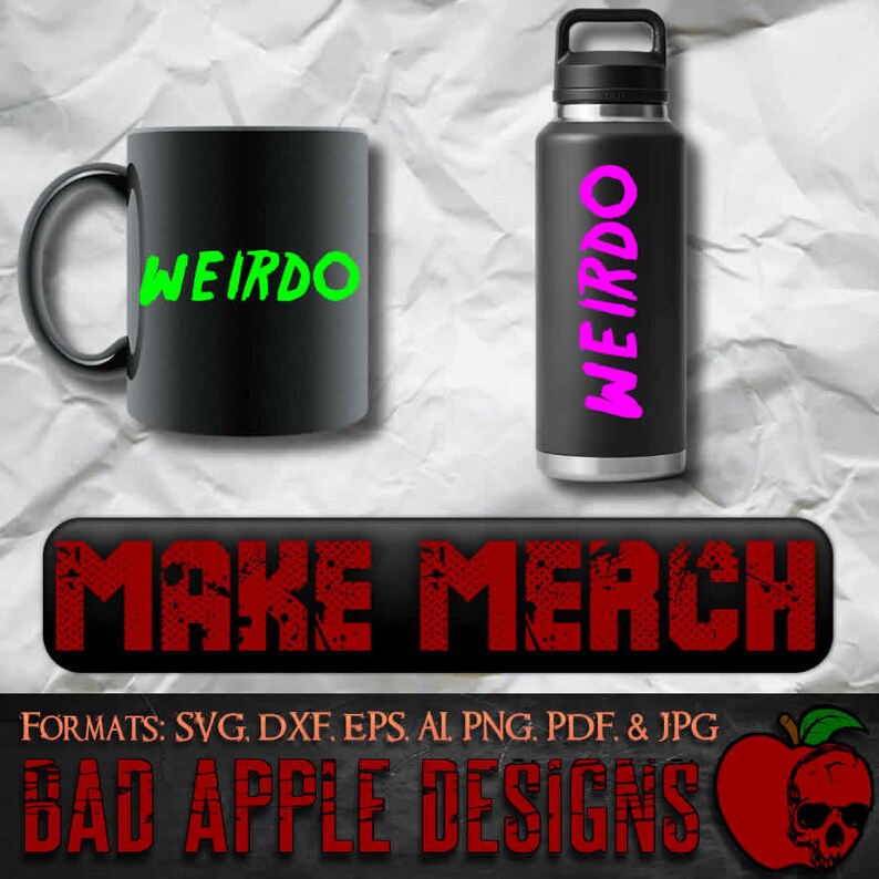 Weirdo 1 High Resolution Svg, AI, Png and MORE - Etsy