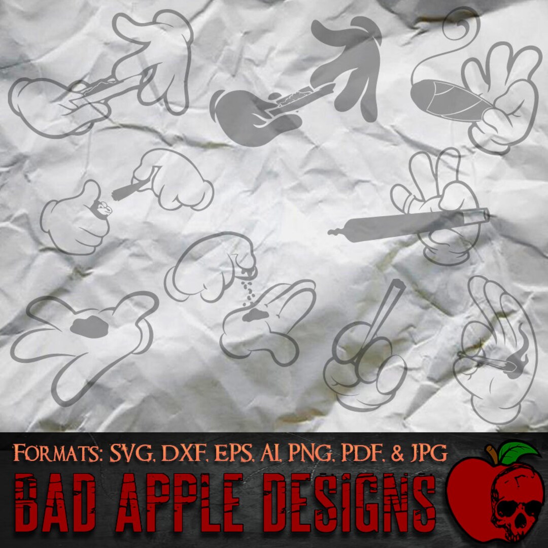 Smoking Hands Bundle 1 - High Resolution Svg, AI, Png and MORE! - Etsy