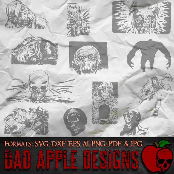 Horror Bundle 1 High Resolution Svg AI Png and MORE | Etsy