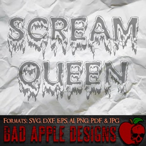 Scream Queen 1 - High Resolution Svg, AI, Png and MORE! - Etsy