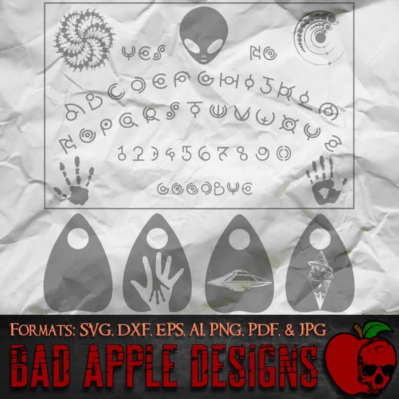 Ouija Board 11 Alien High resolution svg AI png and MORE | Etsy