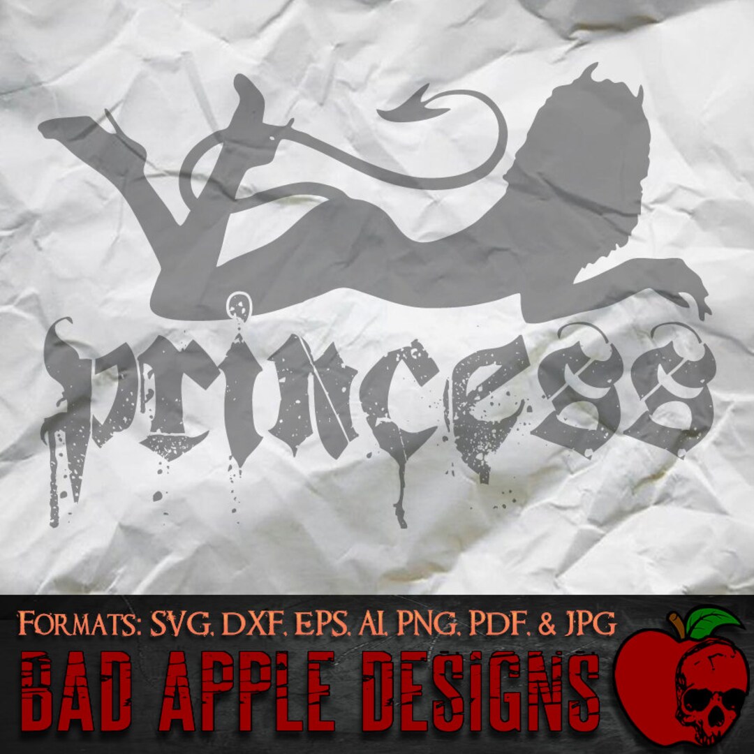 Princess Demon 1 - High Resolution Svg, AI, Png and MORE! - Etsy