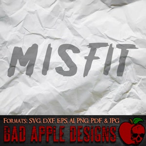 Misfit 1 - High Resolution Svg, AI, Png and MORE! - Etsy