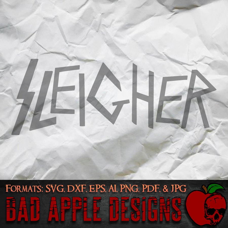 Sleigher - Slayer 1 - High Resolution Svg, AI, Png and MORE! - Etsy