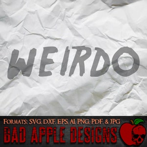 Weirdo 1 - High Resolution Svg, AI, Png and MORE! - Etsy