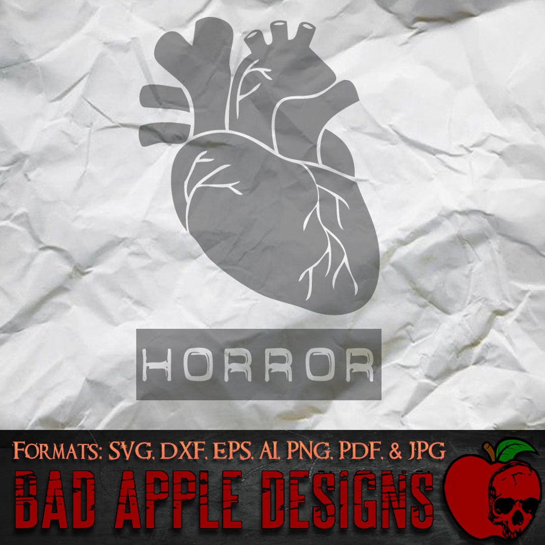 Heart Horror 1 - High Resolution Svg, AI, Png and MORE! - Etsy