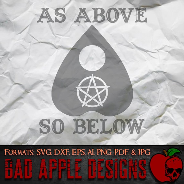 As Above so Below Svg - Etsy