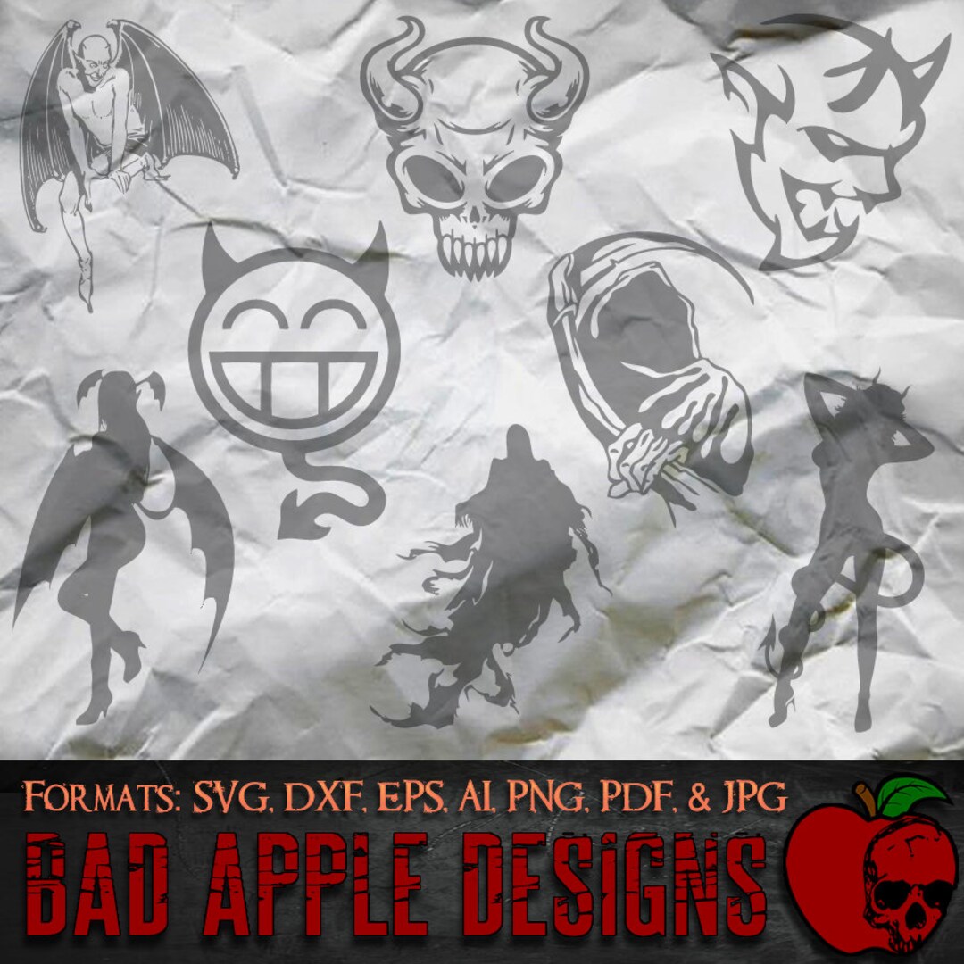 Devil Demon Bundle 5 - High Resolution Svg, AI, Png and MORE! - Etsy