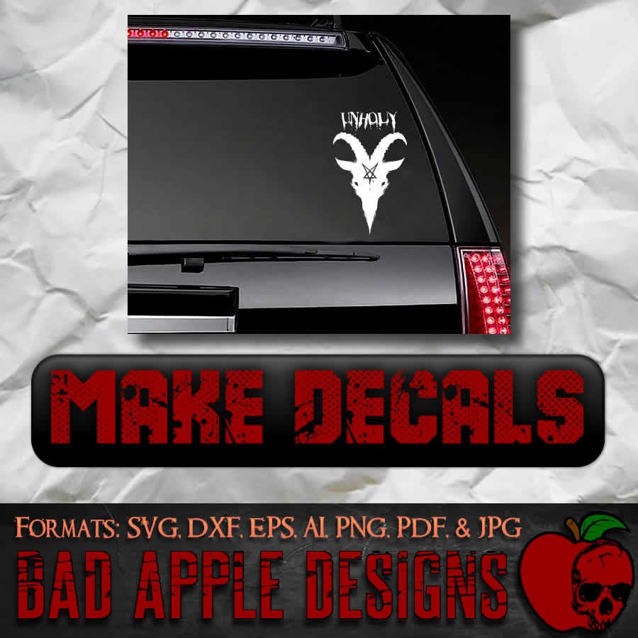 Unholy - Goat 1 - High Resolution Svg, AI, Png and MORE! - Etsy