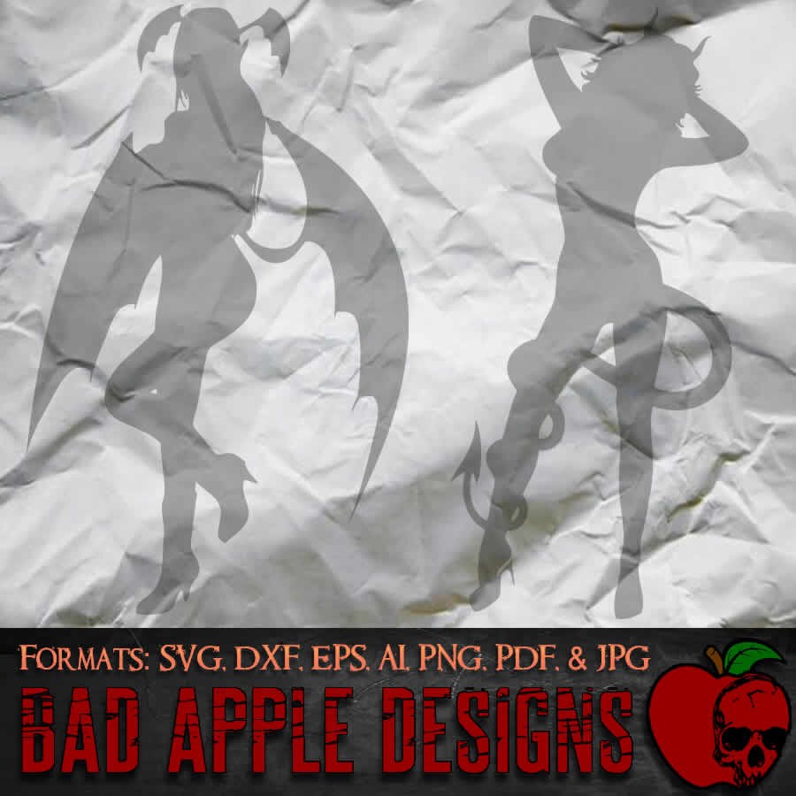 Devil Girl Bundle 1 High Resolution Svg, AI, Png and MORE - Etsy