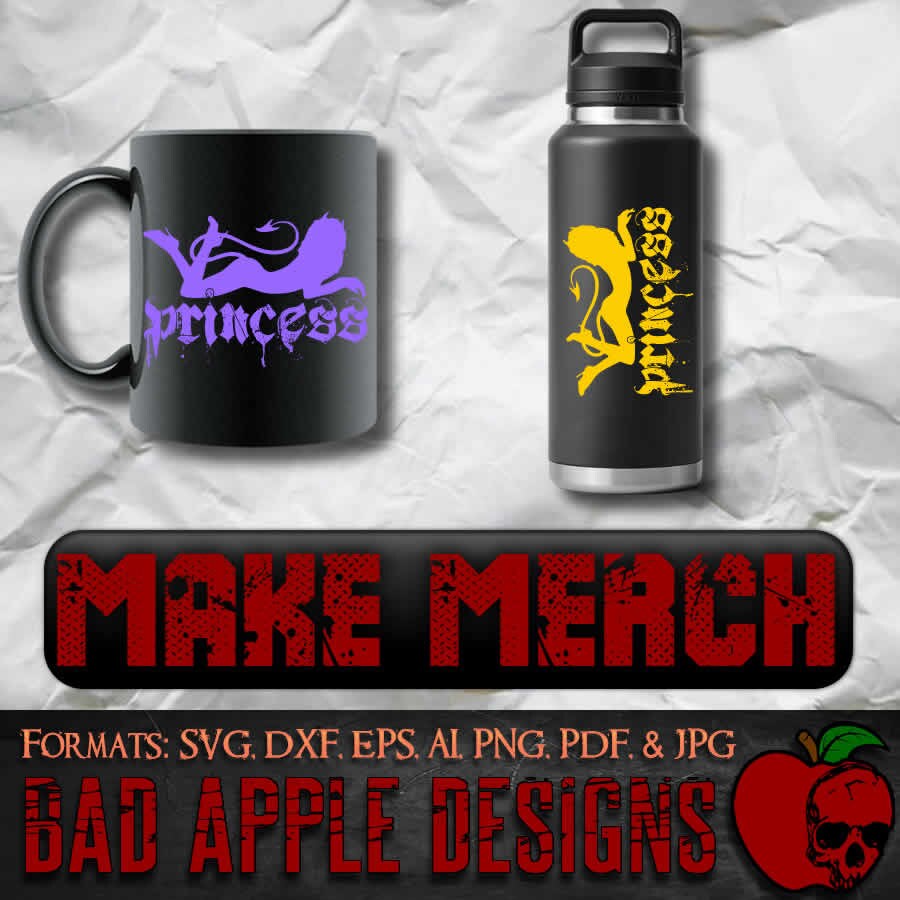 Princess Demon 1 - High Resolution Svg, AI, Png and MORE! - Etsy