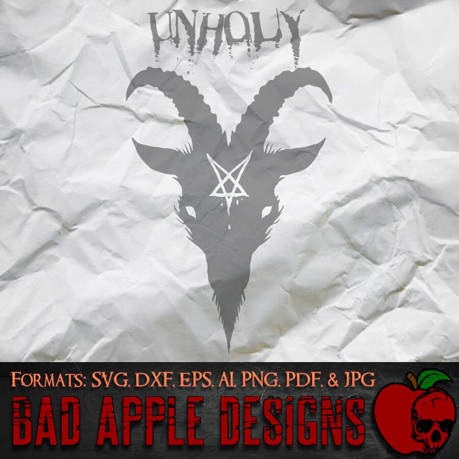 Unholy - Goat 1 - High Resolution Svg, AI, Png and MORE! - Etsy