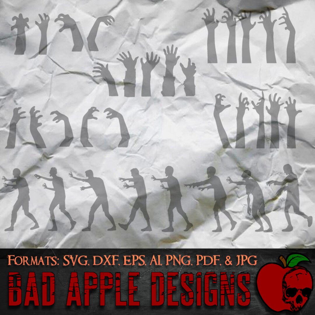 Zombie Bundle 4 - High Resolution Svg, AI, Png and MORE! - Etsy