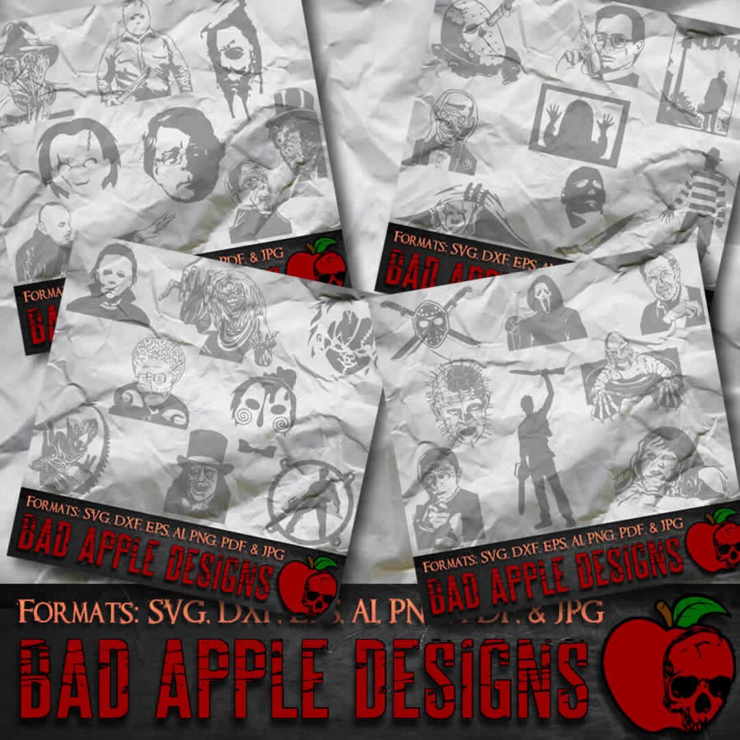 Movie Monsters BADDEST Bundle 1 - High Resolution Svg, AI, Png and MORE ...