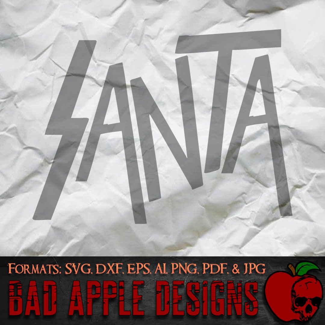Santa - Slayer 1 - High Resolution Svg, AI, Png and MORE! - Etsy