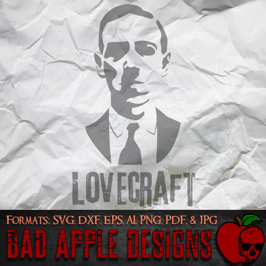 HP Lovecraft 1 - High Resolution Svg, AI, Png and MORE! - Etsy