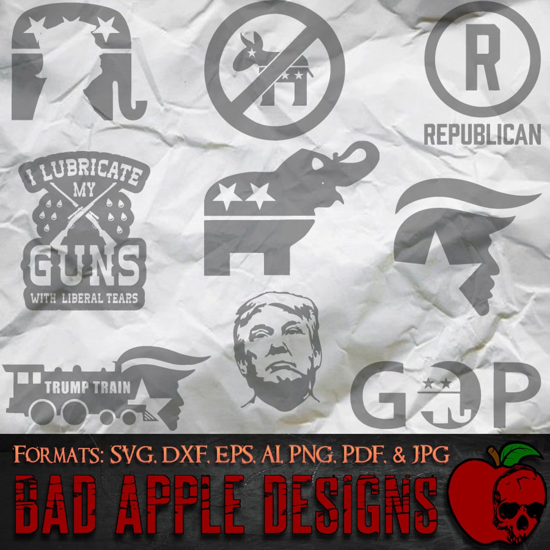 Republicans Bundle 1 - High Resolution Svg, AI, Png and MORE! - Etsy