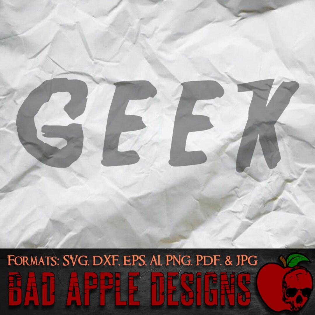 Geek 1 - High Resolution Svg, AI, Png and MORE! - Etsy