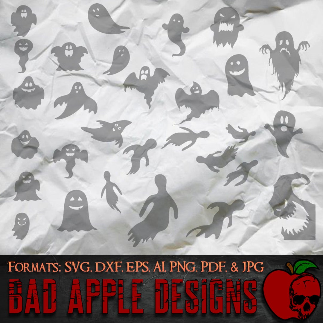 Ghost Bundle 1 - High Resolution Svg, AI, Png and MORE! - Etsy