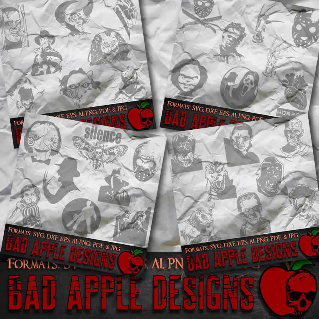 Movie Monsters BADDEST Bundle 2 - High Resolution Svg, AI, Png and MORE ...