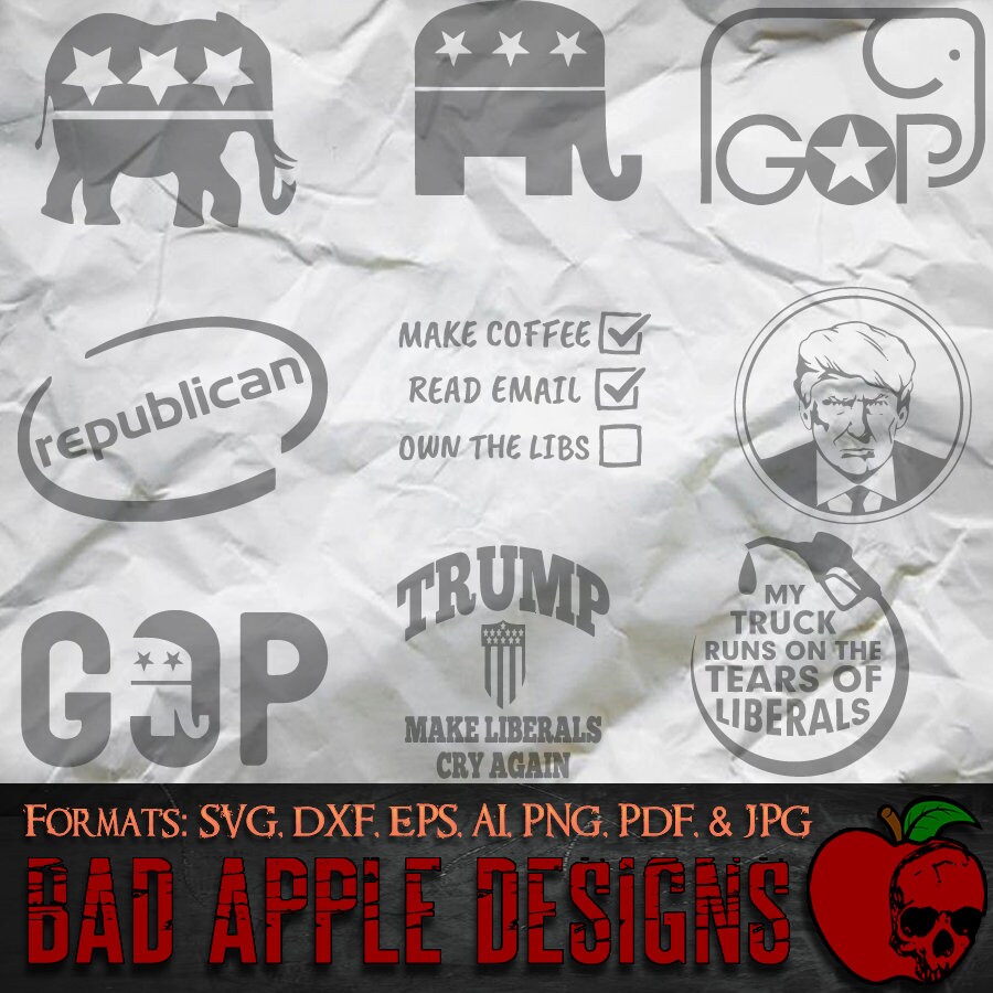 Republicans Bundle 2 - High Resolution Svg, AI, Png and MORE! - Etsy