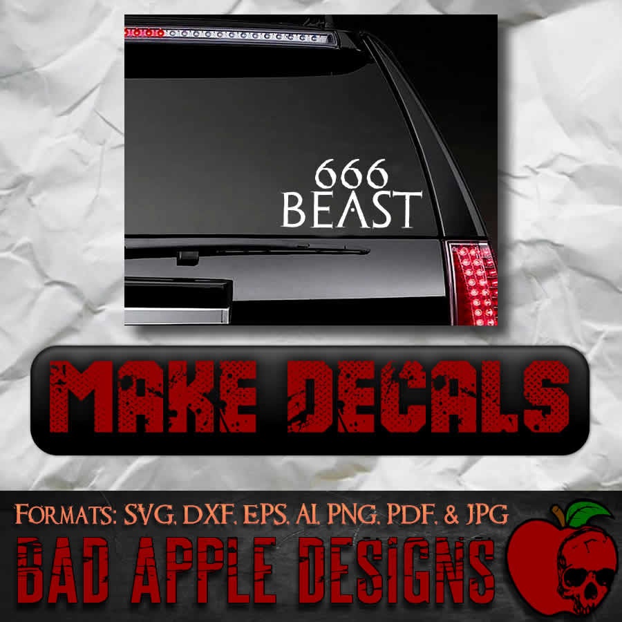 666 Beast 1 - High Resolution Svg, AI, Png and MORE! - Etsy