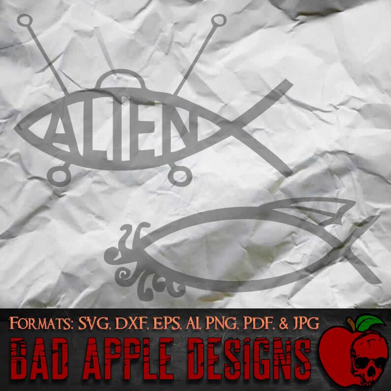 Jesus Fish Parody 1 - High Resolution Svg, AI, Png and MORE! - Etsy