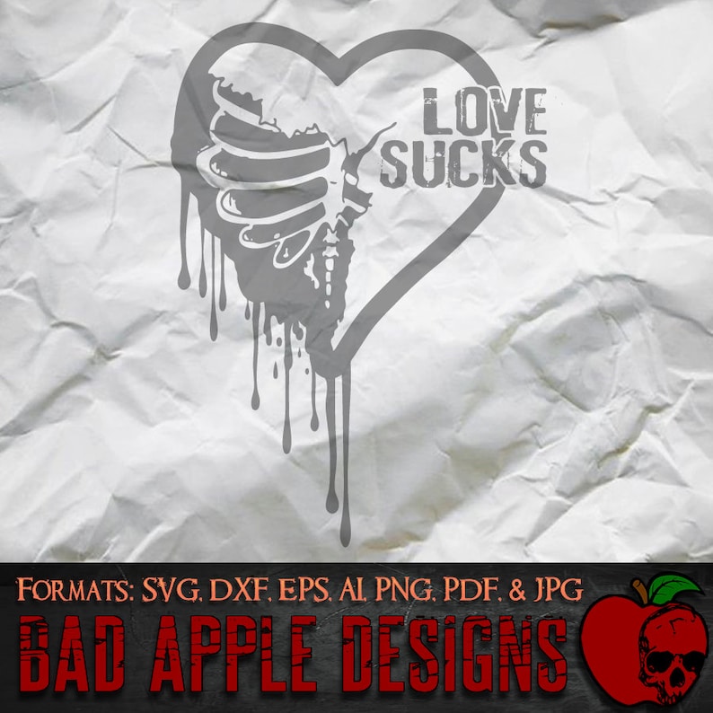 Love Sucks 1 - High Resolution Svg, AI, Png and MORE! - Etsy