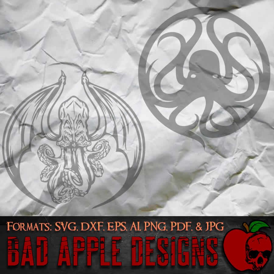Cthulhu Bundle 3 - High Resolution Svg, AI, Png and MORE! - Etsy