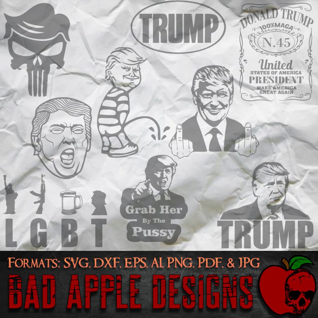 Donald Trump Bundle 1 - High Resolution Svg, AI, Png and MORE! - Etsy