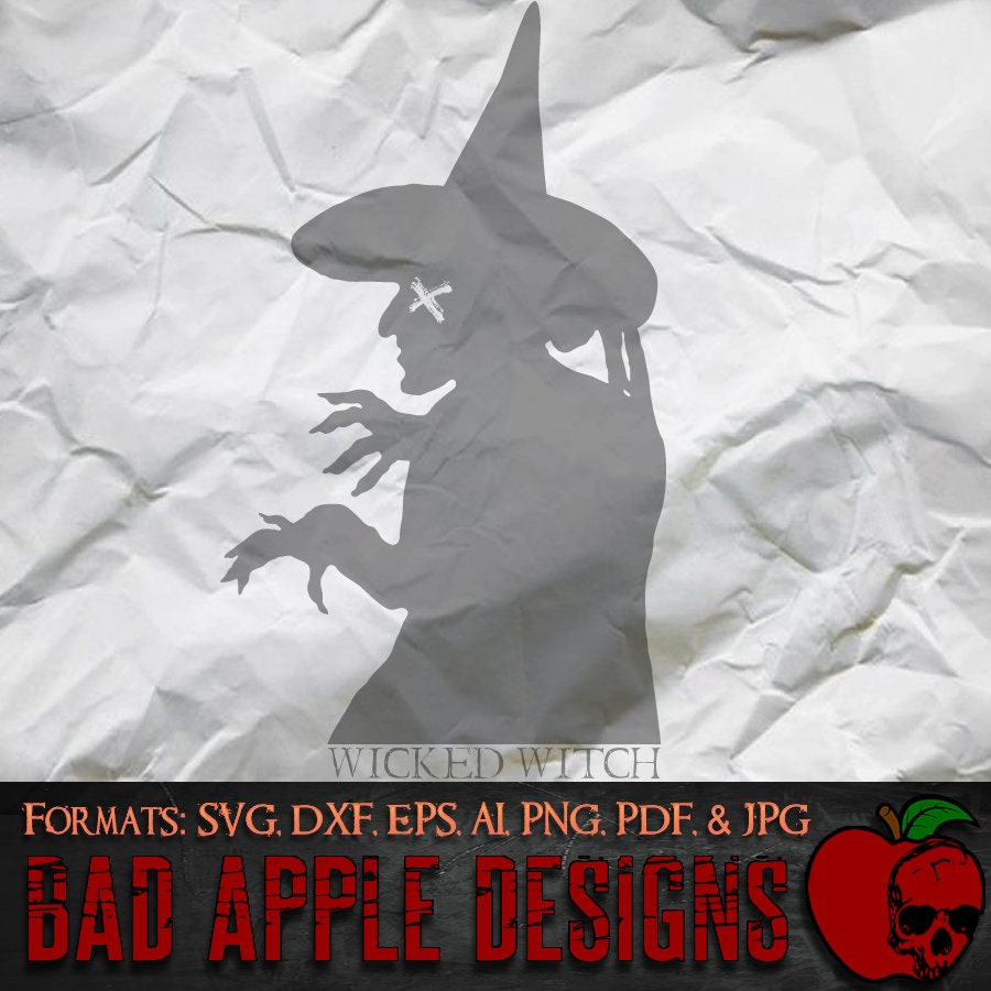 Wicked Witch 1 - High Resolution Svg, AI, Png and MORE! - Etsy