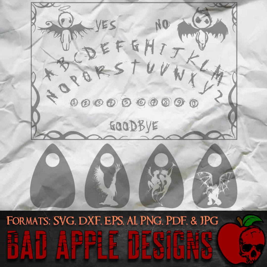Ouija Board 15 Angel & Devil - High Resolution Svg, AI, Png and MORE ...