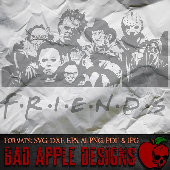 Horror Friends High resolution svg AI png and MORE | Etsy