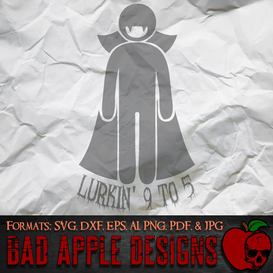 Lurkin' 9 to 5 - High Resolution Svg, AI, Png and MORE! - Etsy