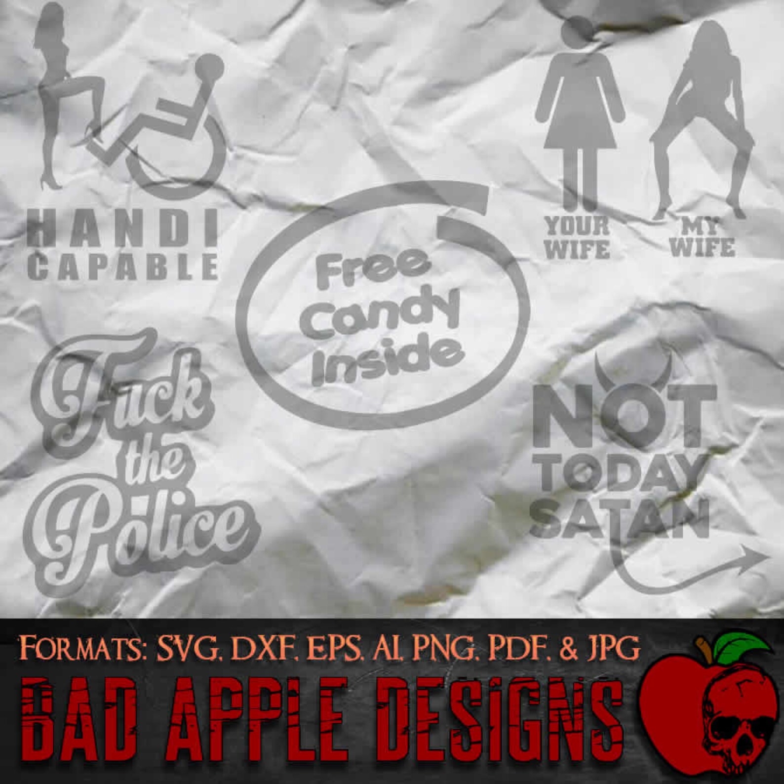 Inappropriate Funny Bundle 2 High Resolution Svg, AI, Png and MORE - Etsy