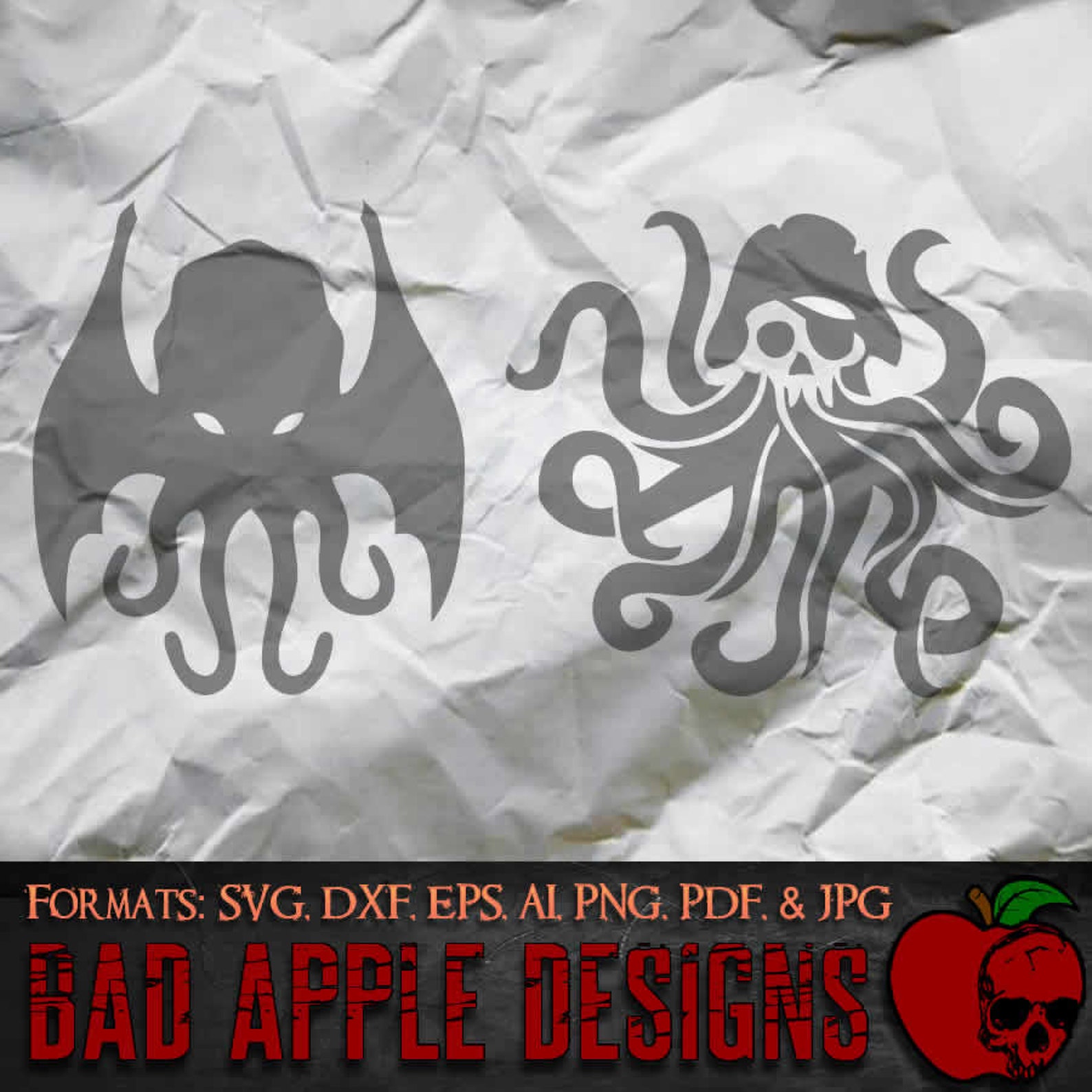 Cthulhu Bundle 1 - High Resolution Svg, AI, Png and MORE! - Etsy