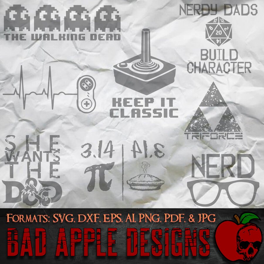 Nerd Bundle 2 High Resolution Svg, AI, Png and MORE - Etsy