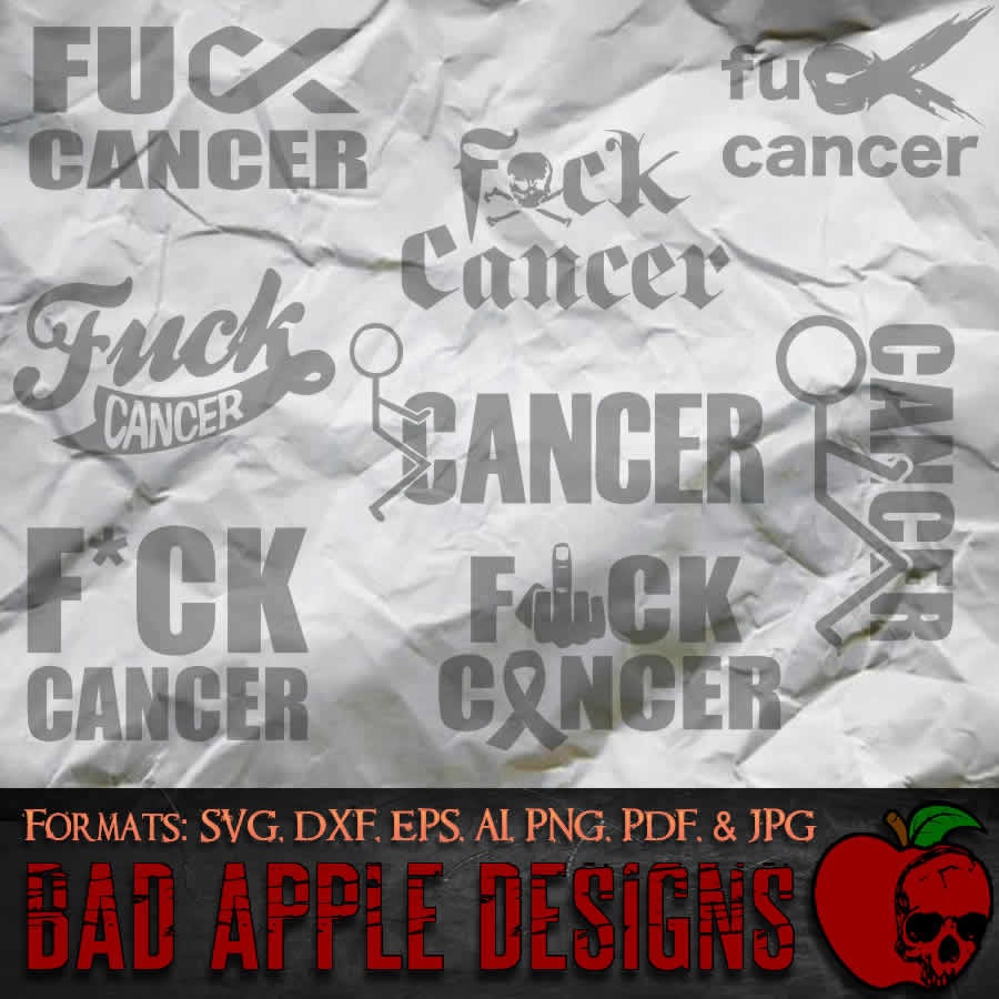 F*ck Cancer Bundle 1 - High Resolution Svg, AI, Png and MORE! - Etsy