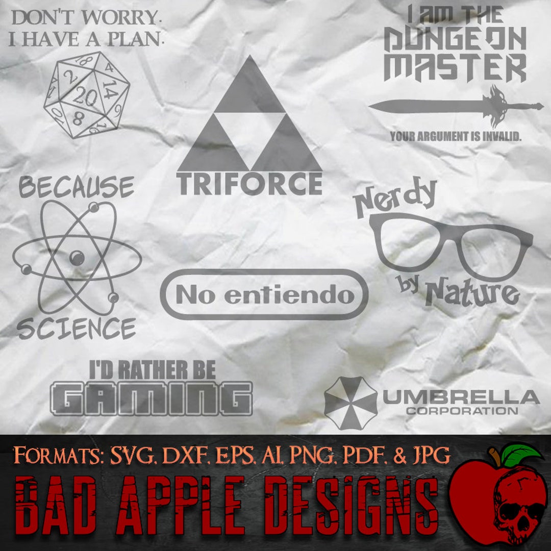 Nerd Bundle 4 - High Resolution Svg, AI, Png and MORE! - Etsy