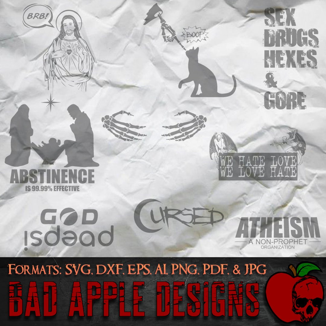 Evil Bundle 15 - High Resolution Svg, AI, Png and MORE! - Etsy