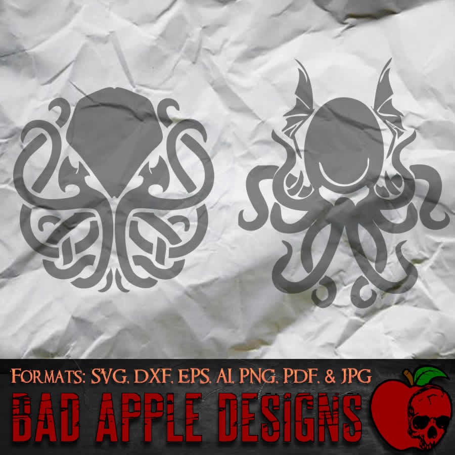 Cthulhu Bundle 1 - High Resolution Svg, AI, Png and MORE! - Etsy