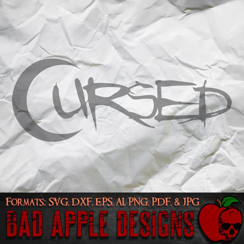 Cursed - Moon 1 - High Resolution Svg, AI, Png and MORE! - Etsy Australia