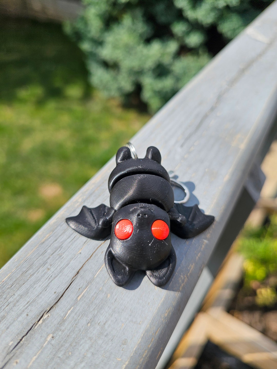 3D Printed Articulated Bat Keyring: Fidget Animal Bag Charm - Etsy