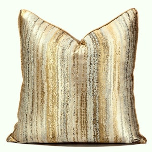 Havana Gold Texture Marble Stripe Cushion - Etsy UK