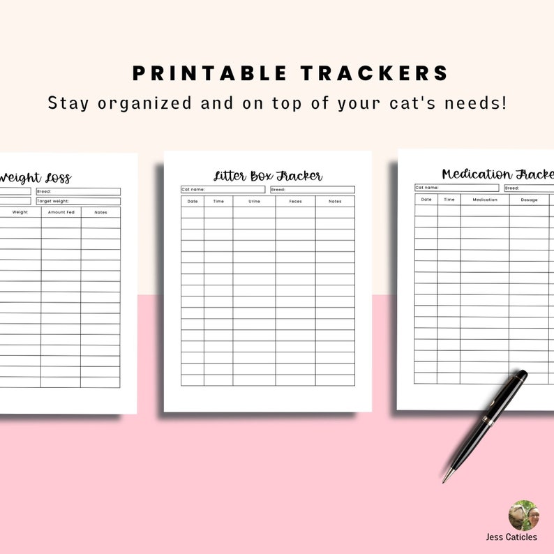 Personalized Cat Care Binder Printable Custom Cover Cat Breed - Etsy