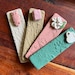 Handmade Floral Bookmarks, Bookmarks, Handmade Bookmarks, Polymer Clay ...