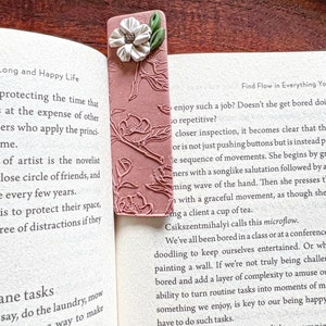 Handmade Floral Bookmarks, Polymer Clay, Book Lovers, Book Accessories ...
