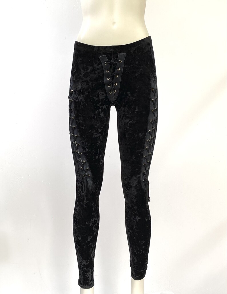 80s Gerry Shaw Glam Rock Vintage Velvet/lace Tights Size XS-S - Etsy
